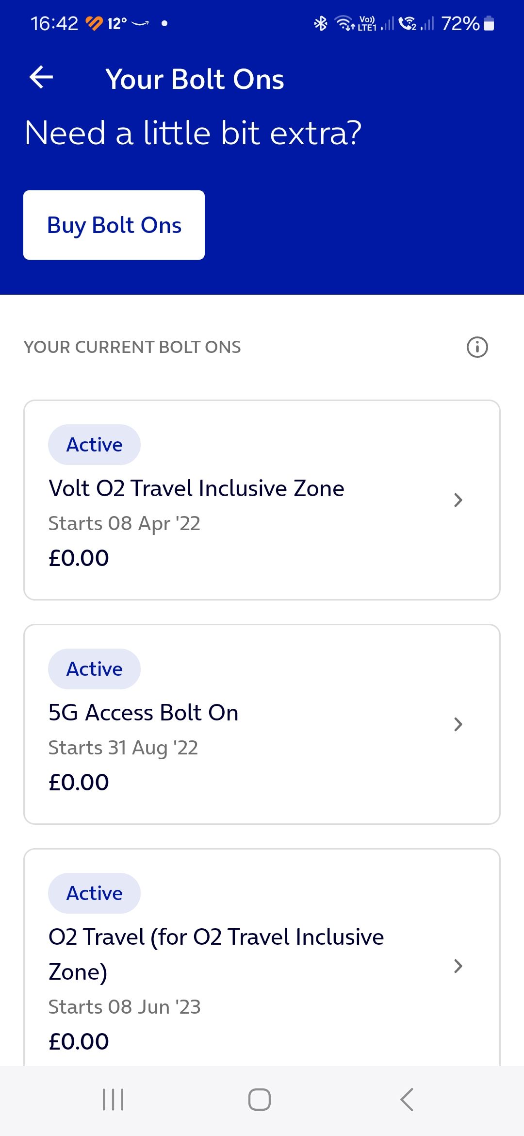 Solved: O2 travel and volt benefits - O2 Community