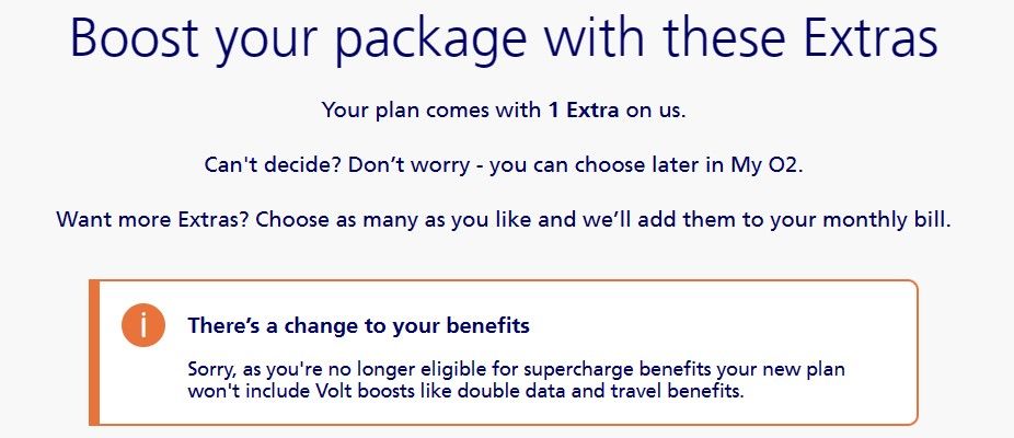 Solved: Upgrade removes benefits - O2 Community