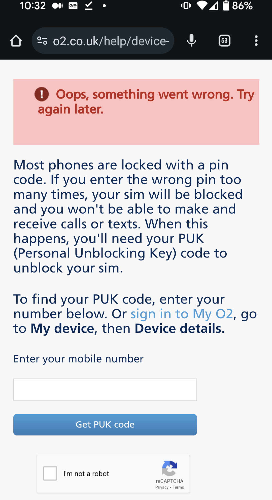 Solved: Locked phone - O2 Community