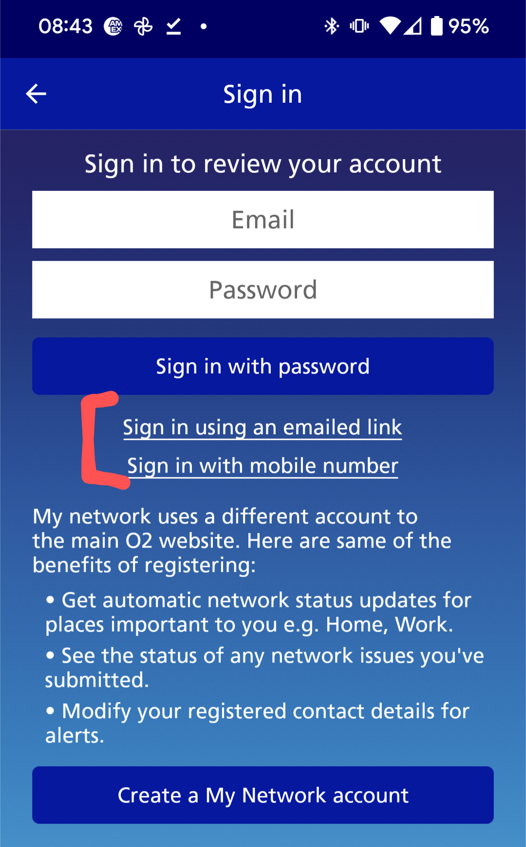 My network app. - O2 Community