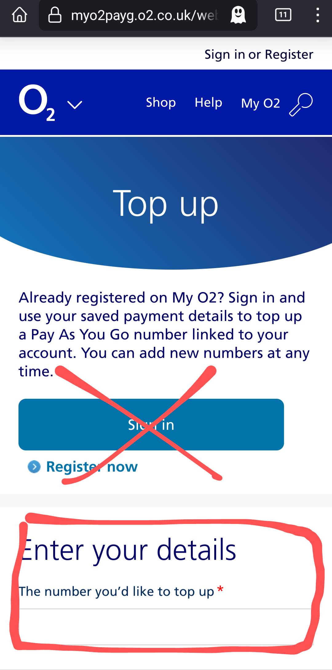 Solved: Top up - O2 Community