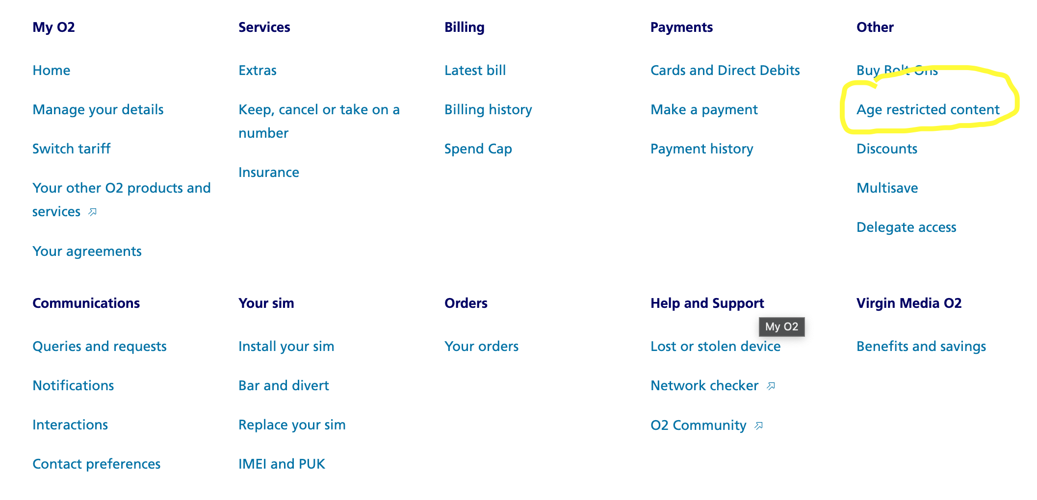 Solved: Remove age restrictions - O2 Community