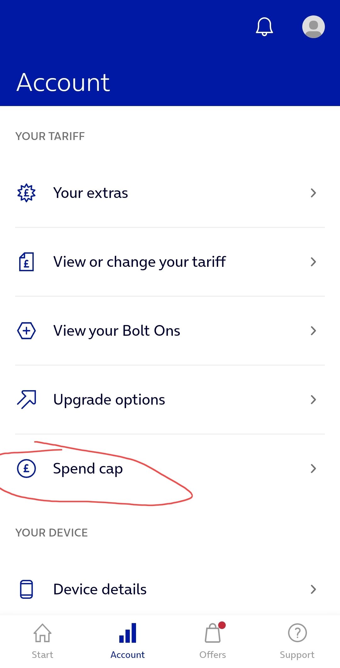 Spend Cap - O2 Community
