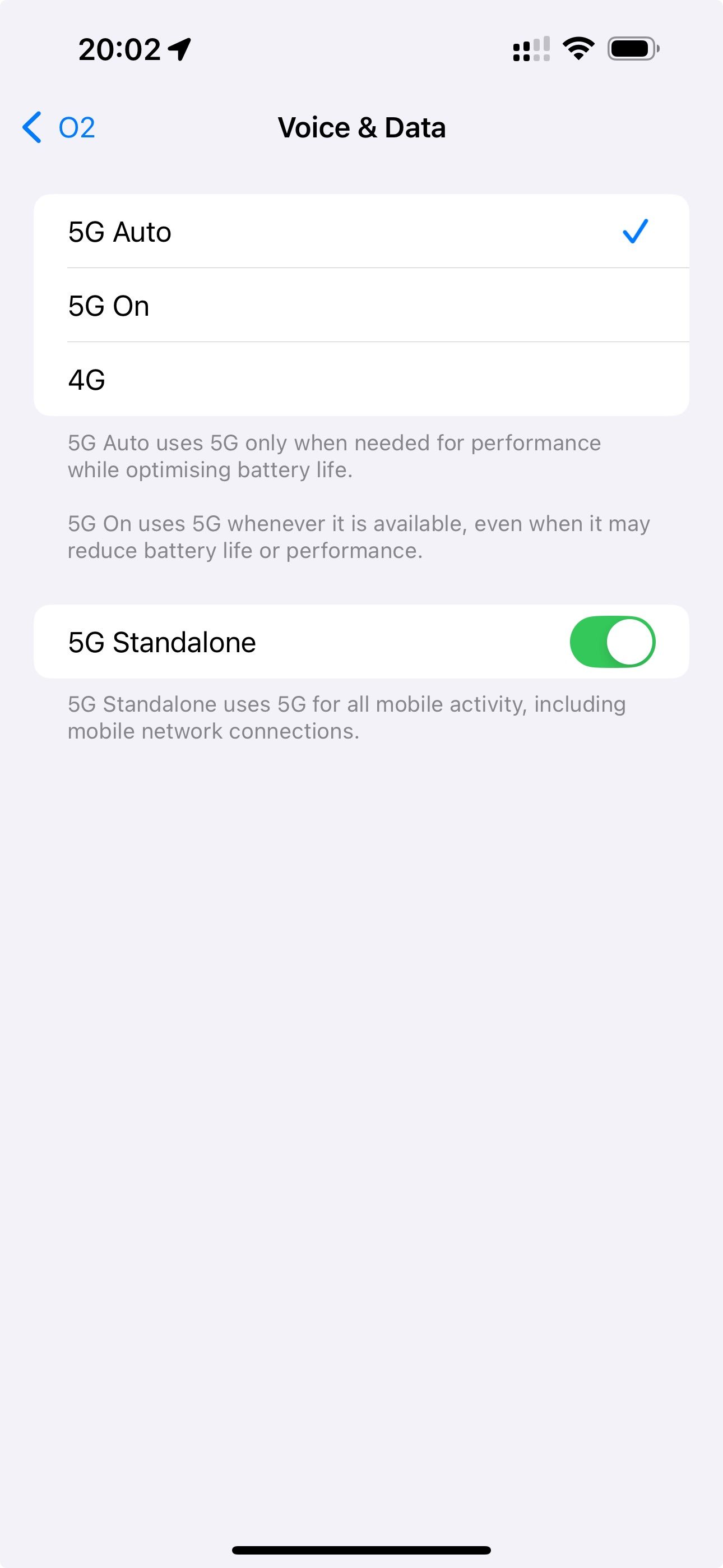 Solved: Stand Alone 5G - iPhone 15 Pro Max - O2 Community