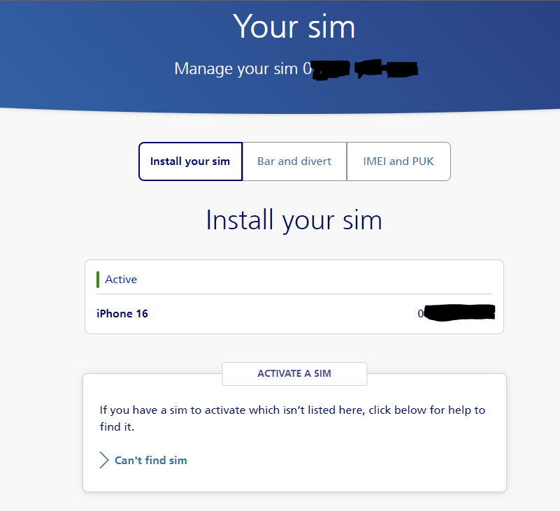 Converting a physical SIM to an eSim in an Apple i... - O2 Community