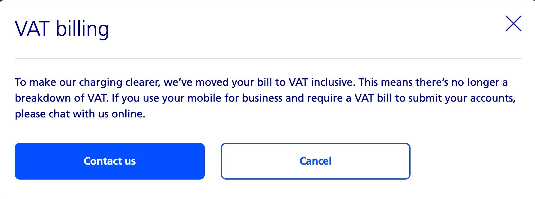 Solved: VAT breakdown receipt - O2 Community