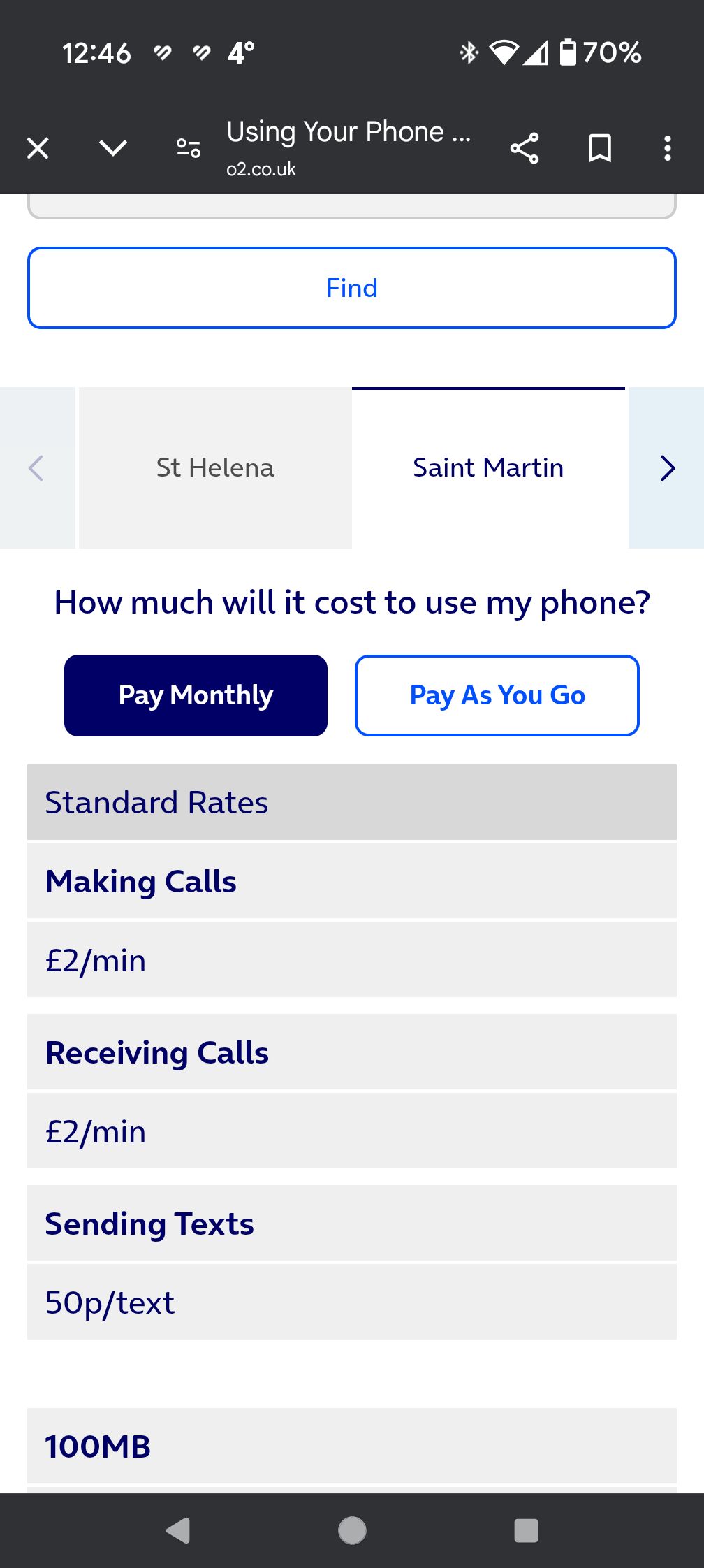 Solved: EU roaming - St. Martin - O2 Community