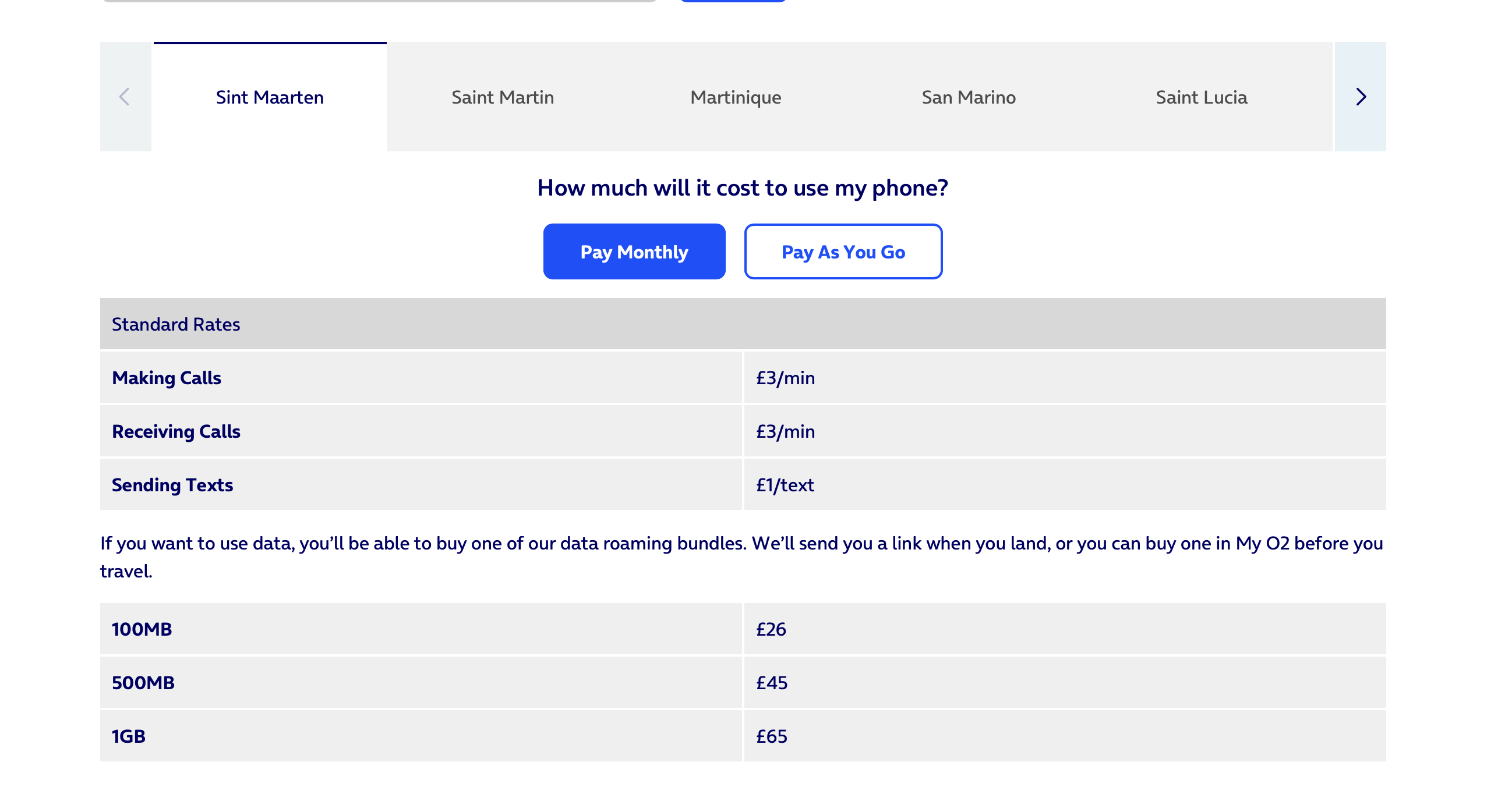 Solved: EU roaming - St. Martin - O2 Community