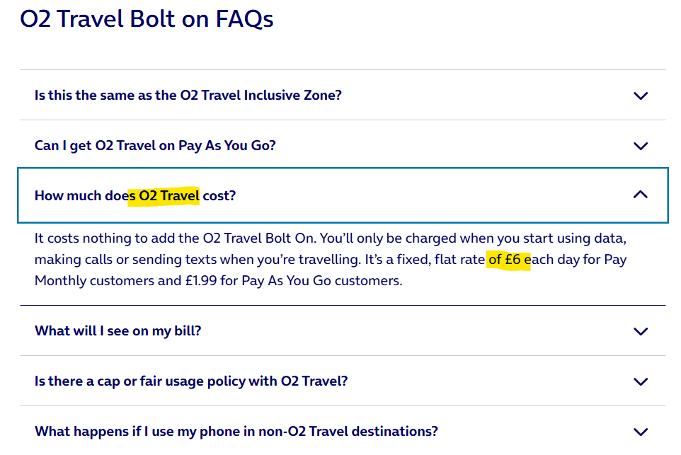 Solved: Roaming charge query - O2 Community