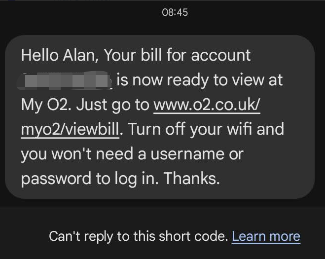 Solved: How can I view my bill if I turn off my wi-fi? - O2 Community