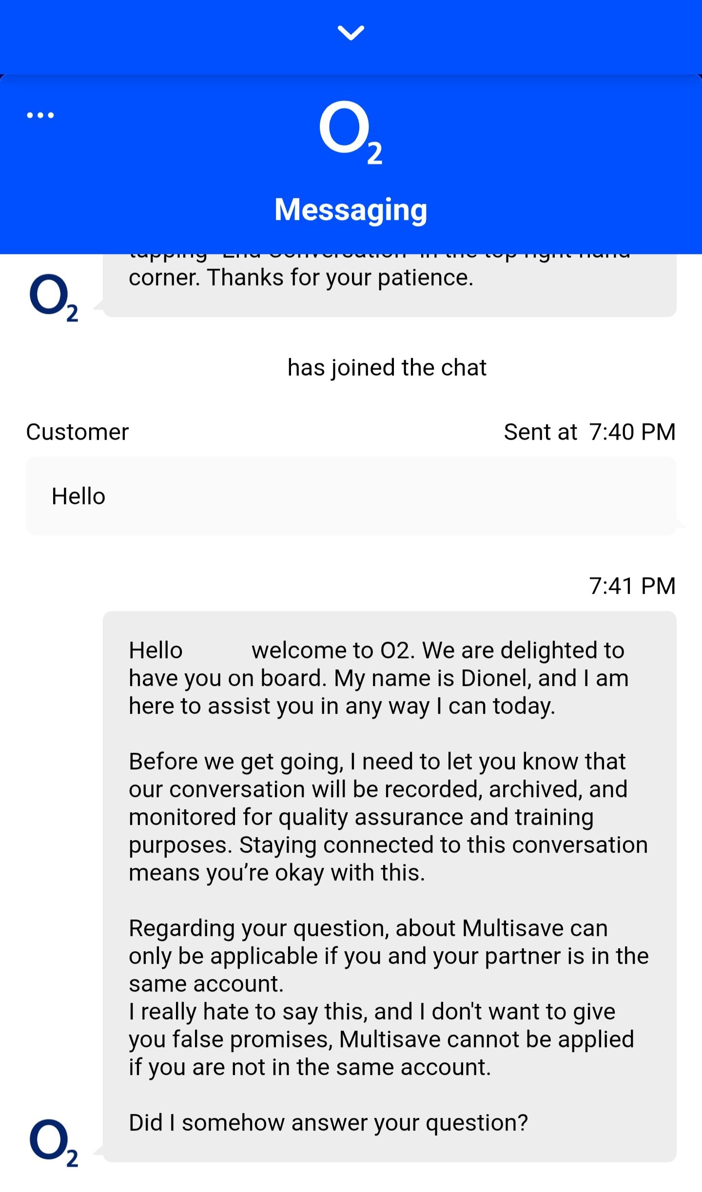 Solved: Multisave using different accounts - O2 Community