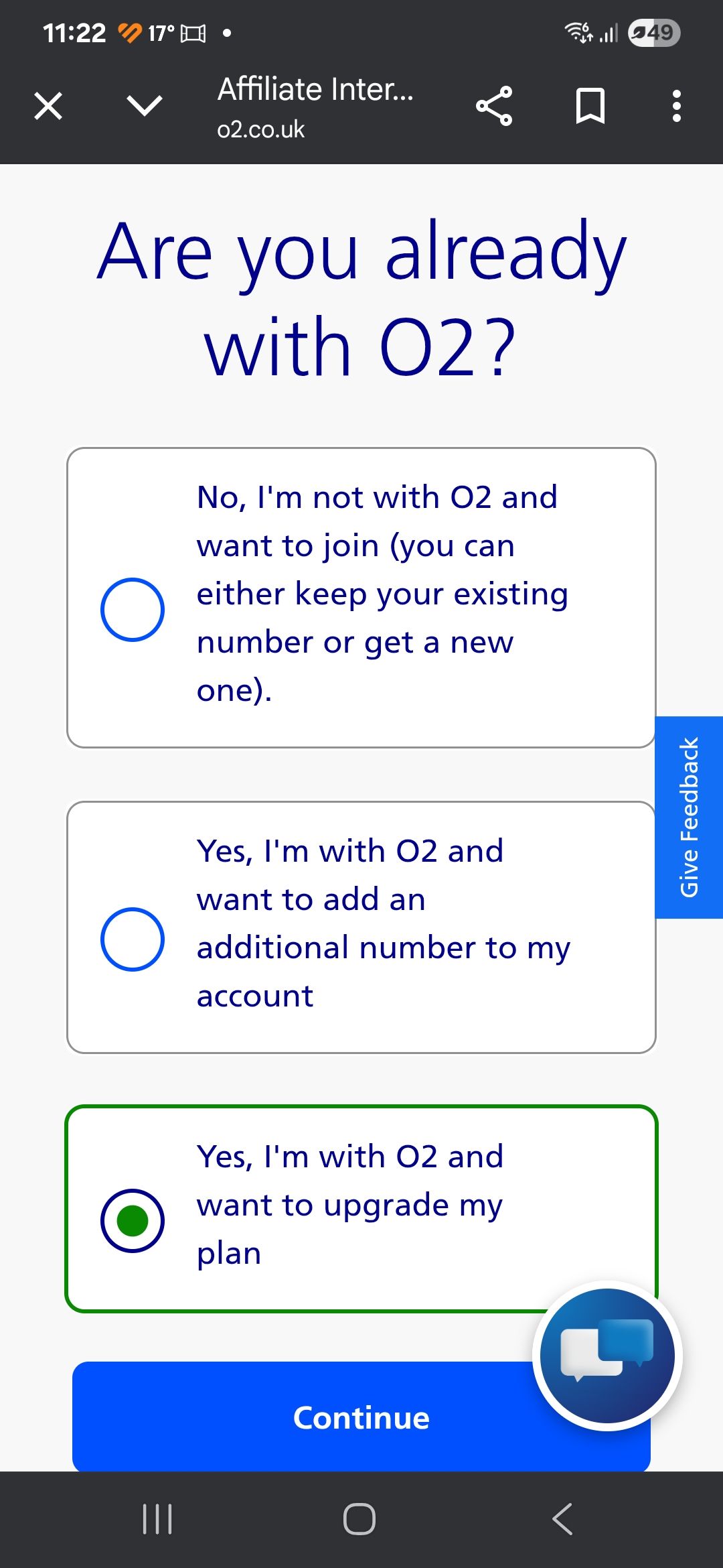 Solved: Upgrade via uswitch - O2 Community