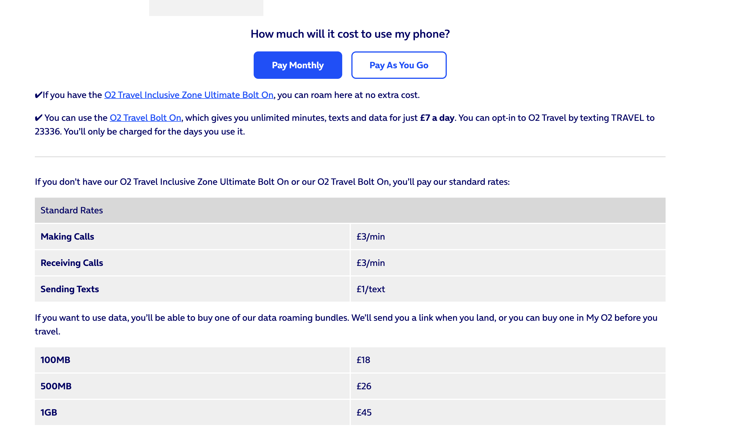 Solved: Travelling abroad. - O2 Community