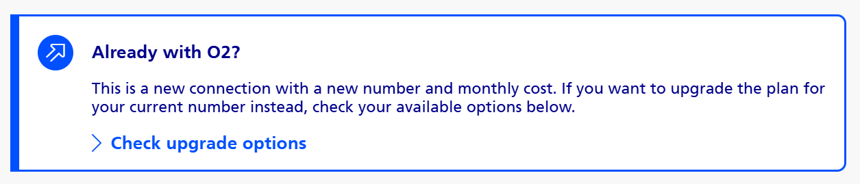 Sim only upgrade from uswitch - O2 Community